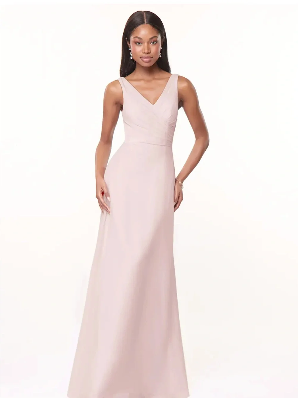 Azazie | Dresses | Nwt Azazie Blushing Pink Nala Dress | Poshmark